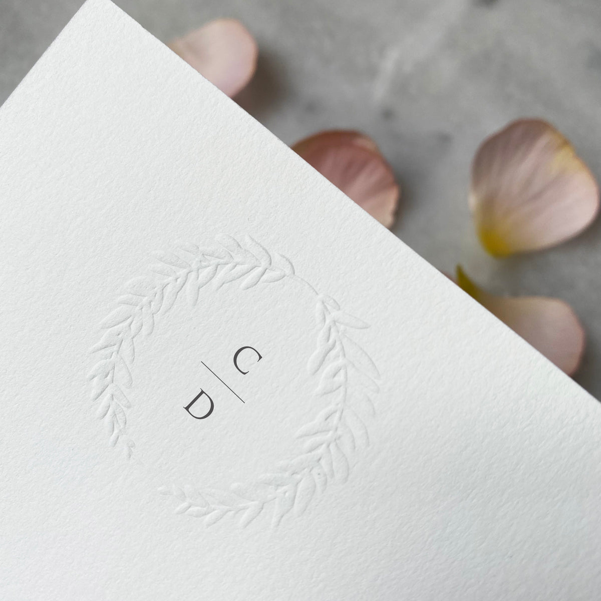 Embossed Save The Date Card – PaperJamStudio