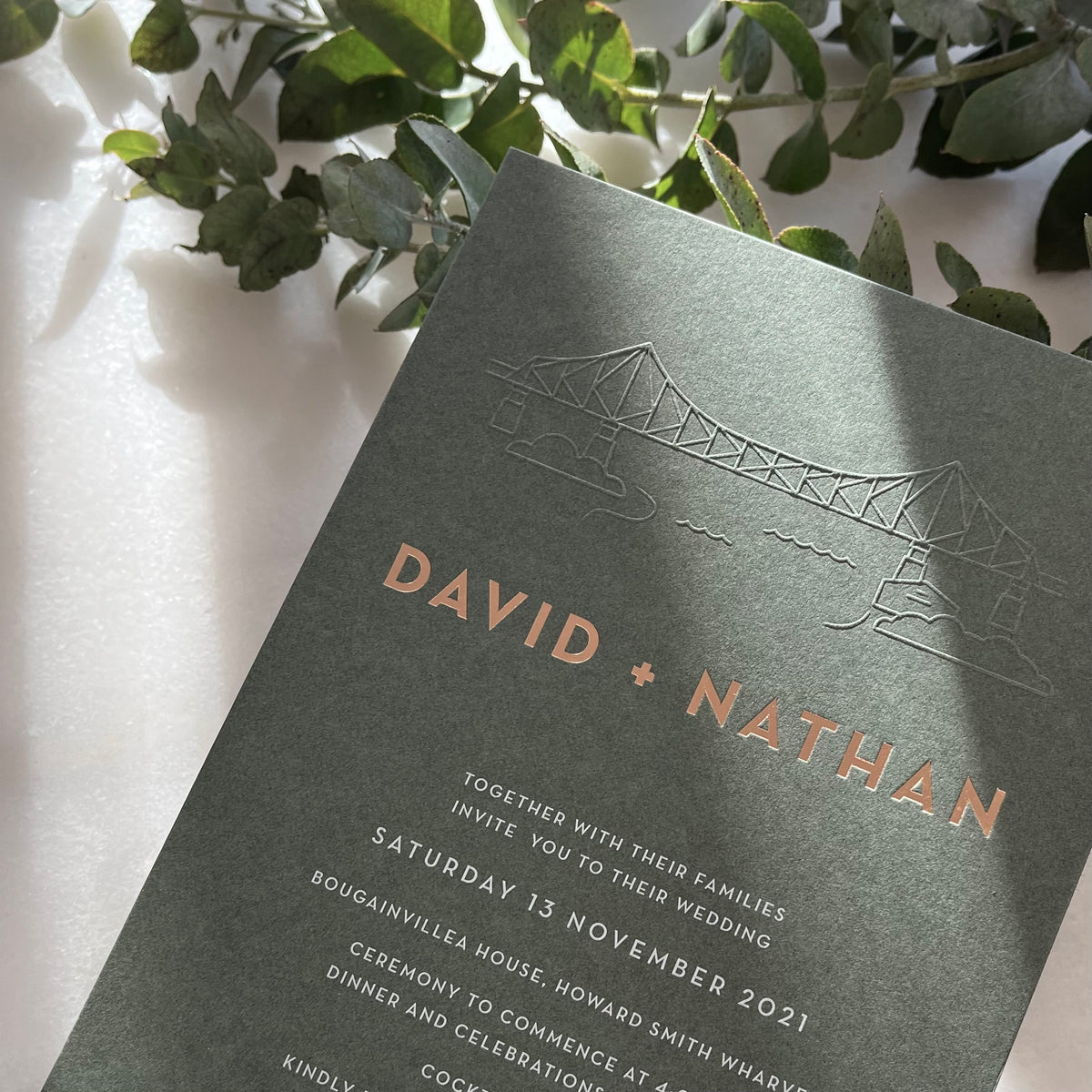 Bridge Invitation – PaperJamStudio