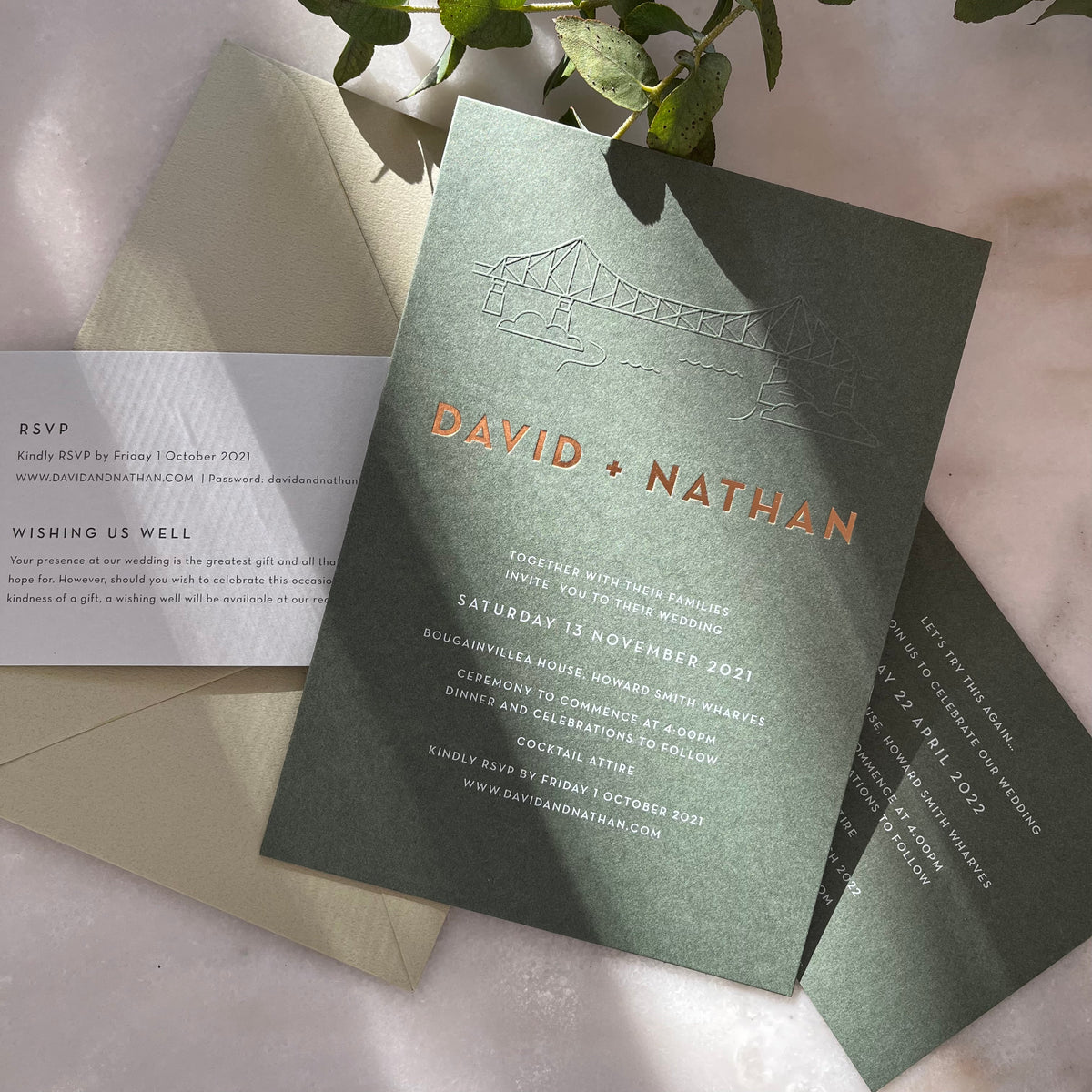 Bridge Invitation – PaperJamStudio