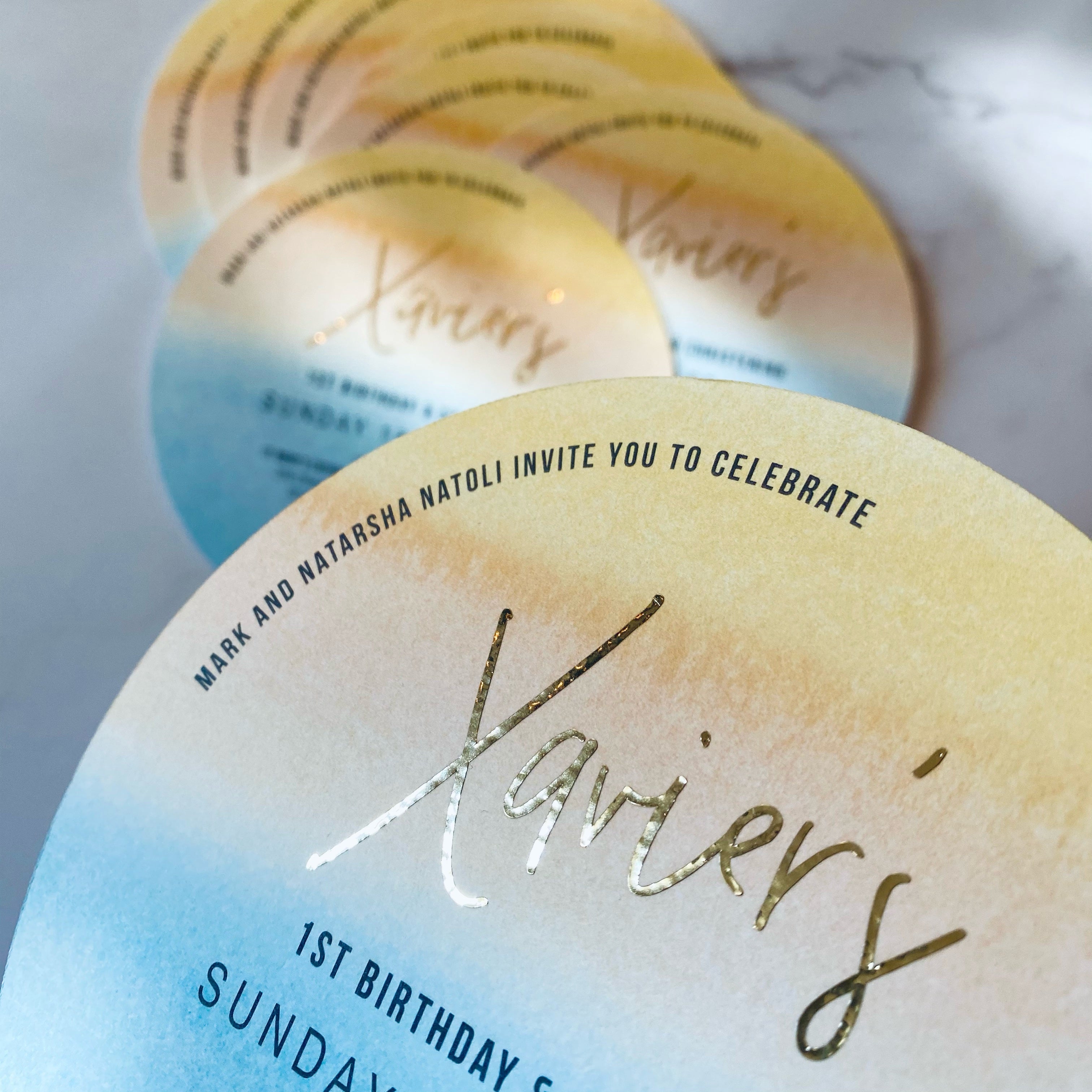 Xavier's Christening Invitations – PaperJamStudio