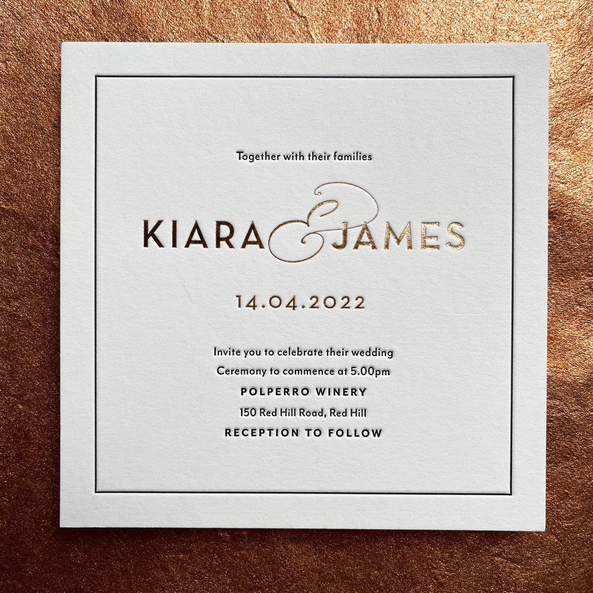 Kiara Wedding Invitation – PaperJamStudio